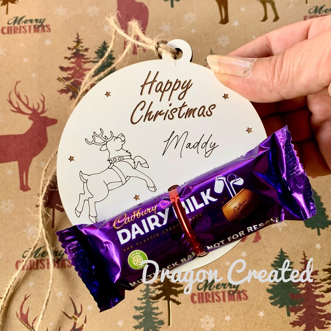 Chocolate Gift Tag, Chocolate Holder, Christmas Decoration ...