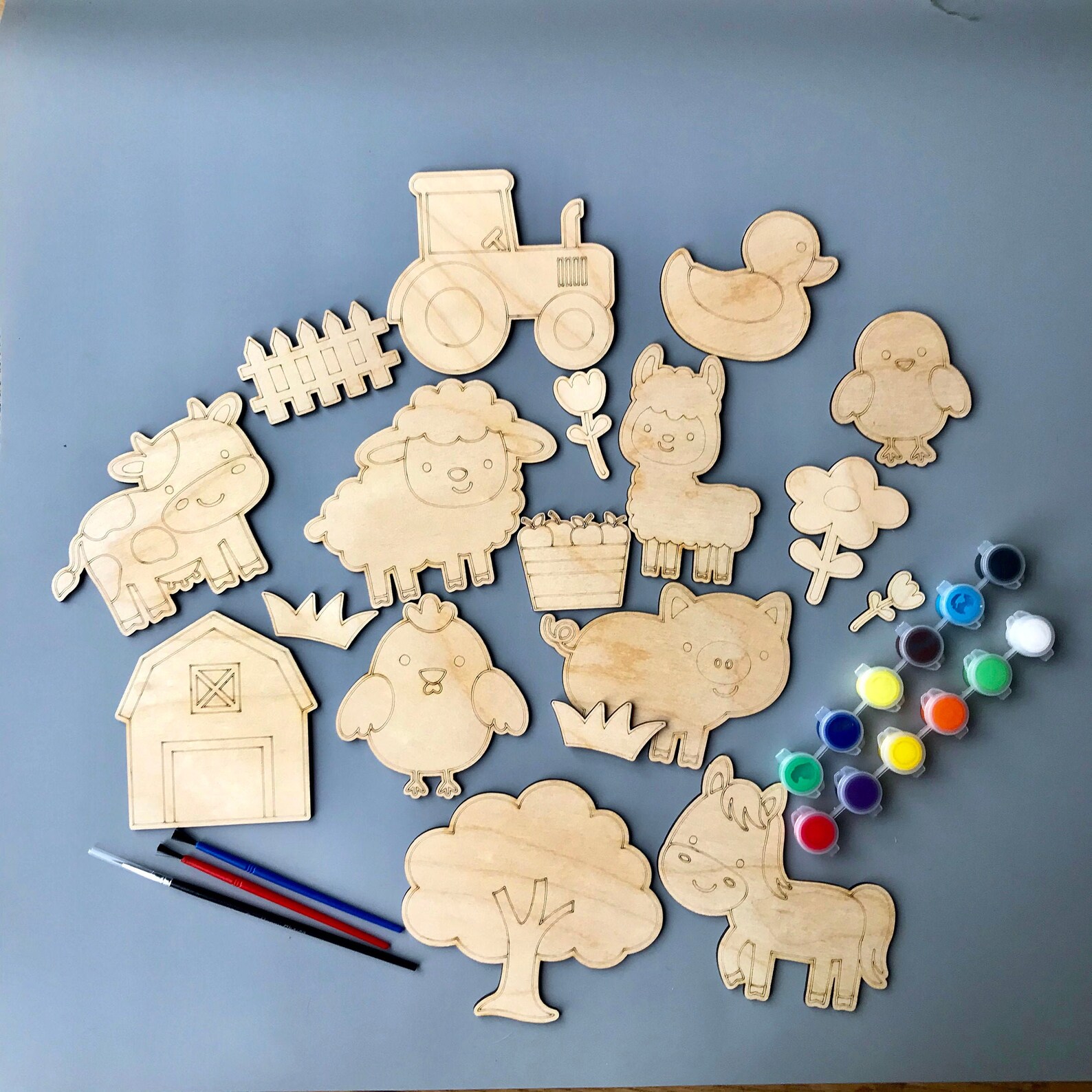Giant Craft Painting Kit Children Farm Yard Craft Kit Farm - Etsy UK