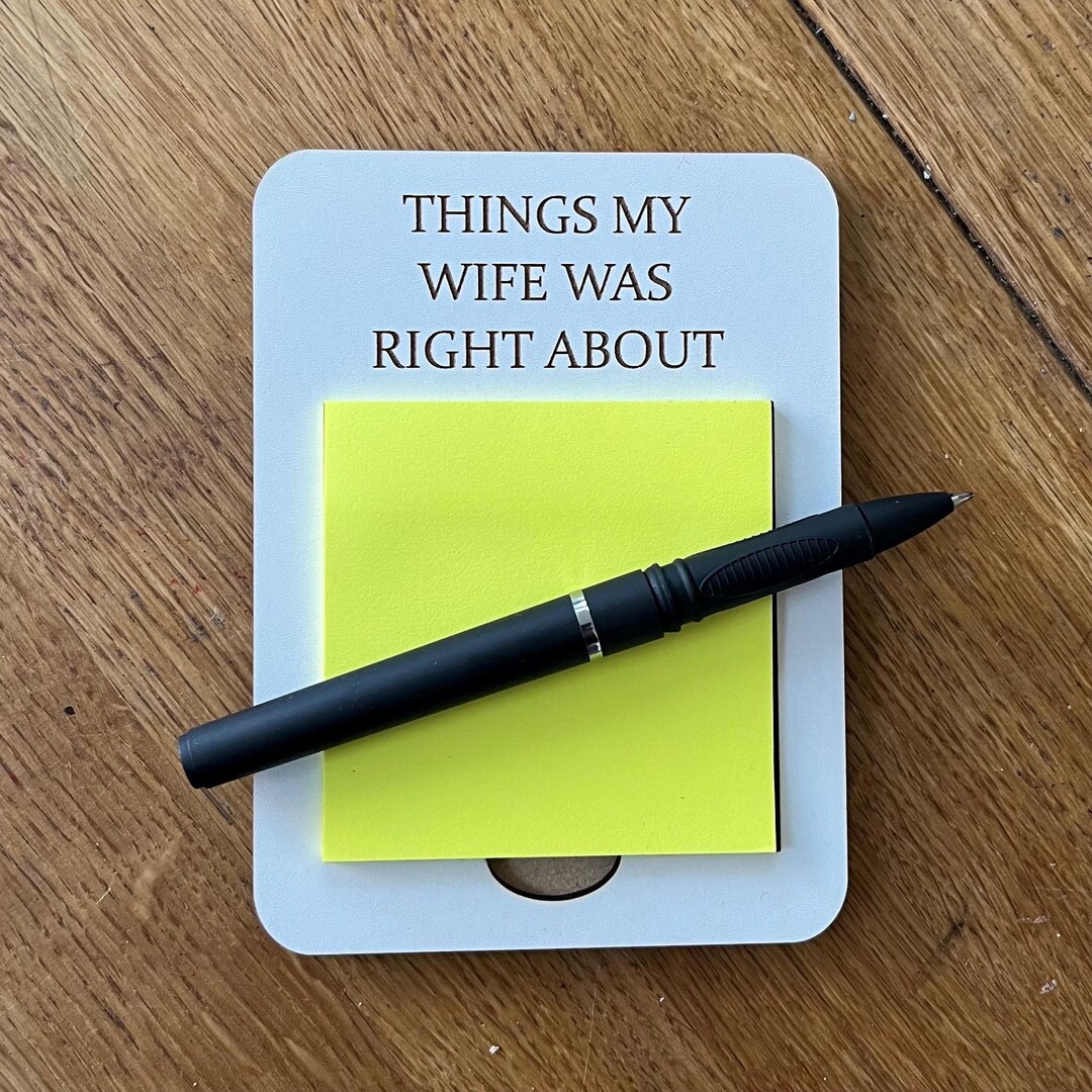 Funny Post-it Note Holder, Sticky Note, Desk Organiser, Work Office ...