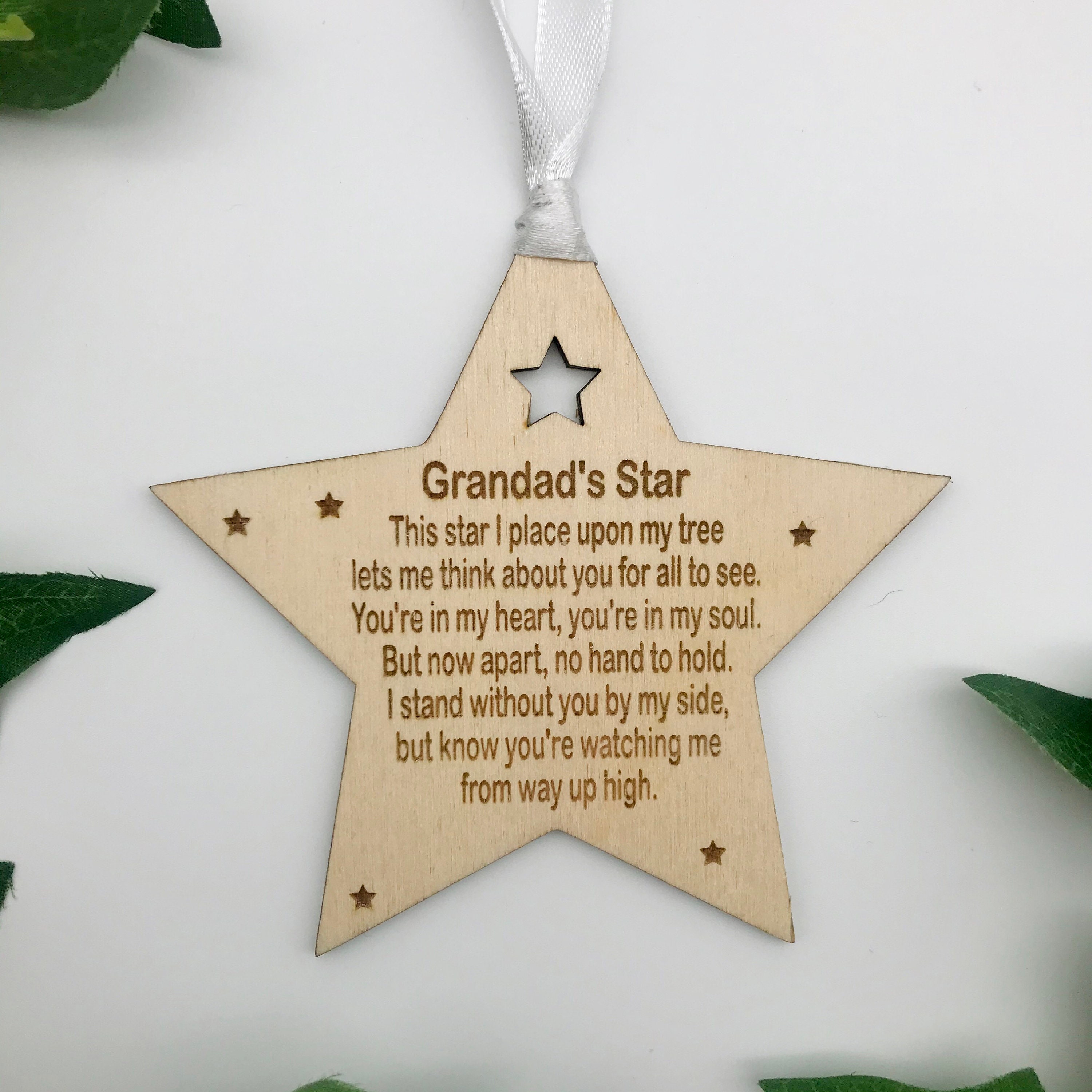 Personalised Remembrance Memorial Star Remembrance Keepsake - Etsy UK