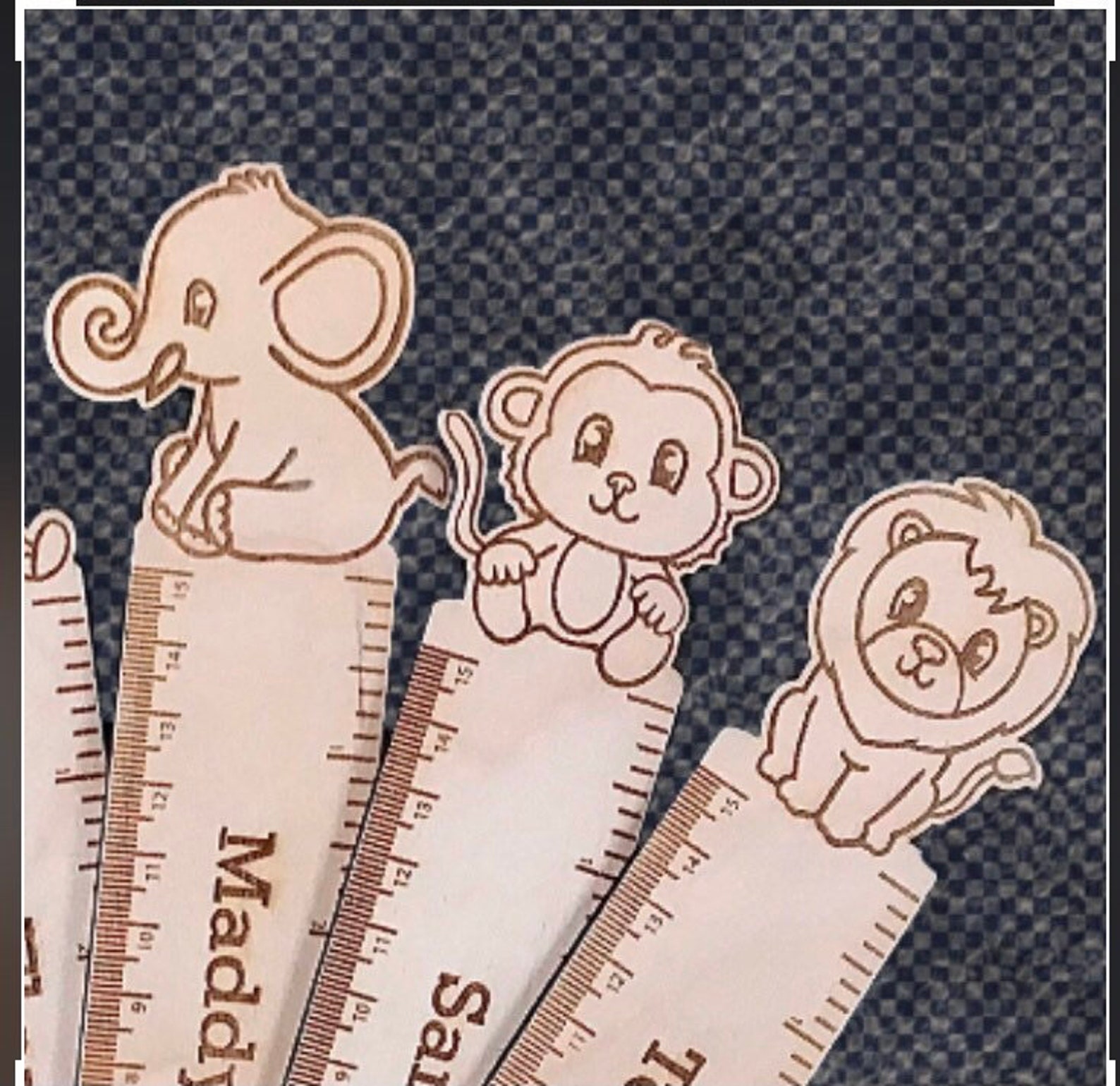 Personalised Animal Ruler Children Ruler Fun Character - Etsy