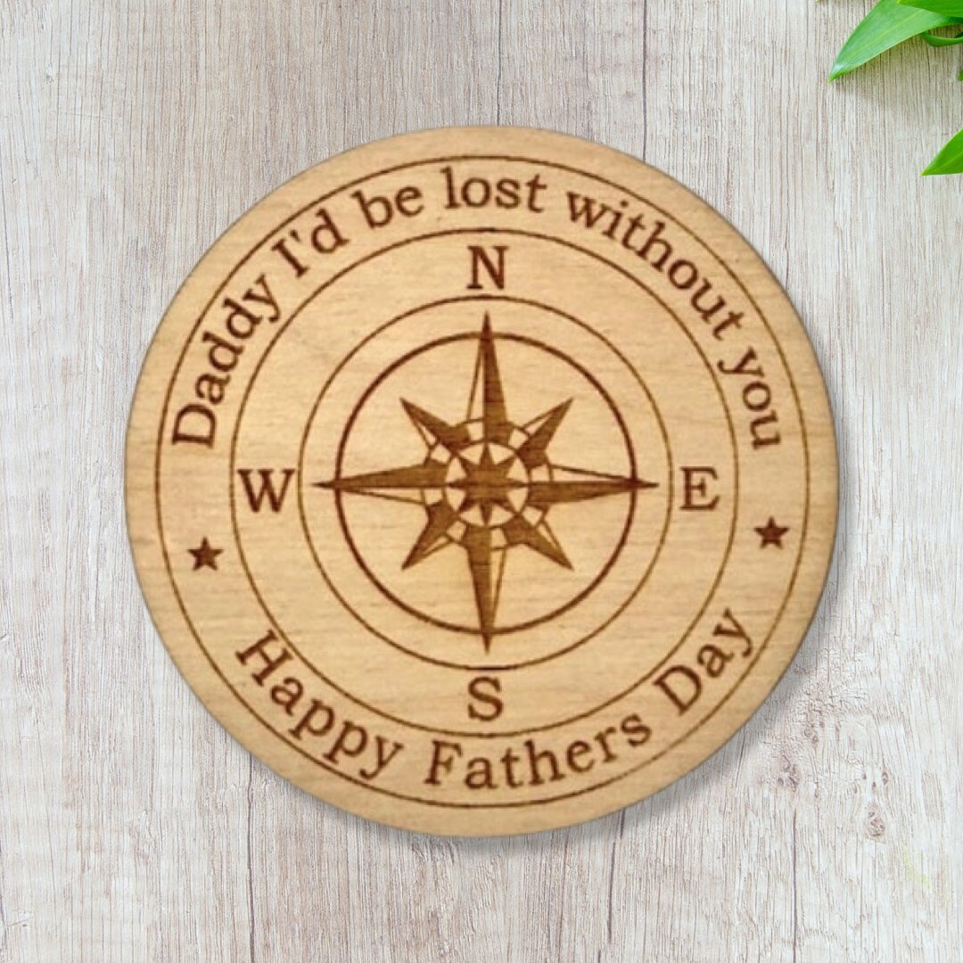 Fathers Day Magnet, Fun Novelty Daddy Dad Magnet, Compass, Gift for Dad ...