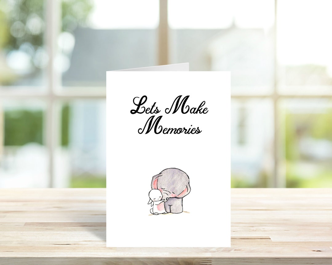 Lets Make Memories Sentimental Card Love Card Anniversary - Etsy