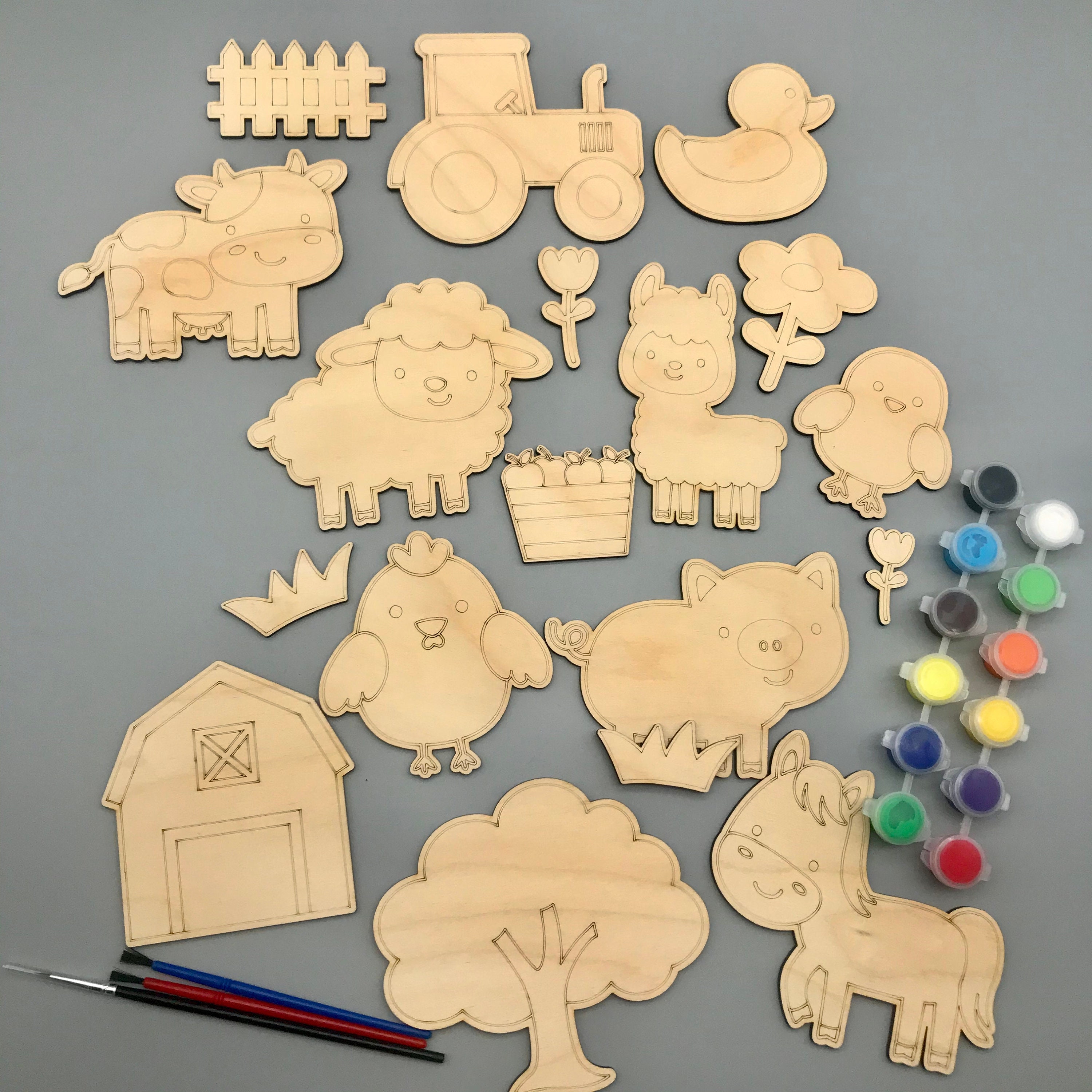 Giant Craft Painting Kit Children Farm Yard Craft Kit Farm - Etsy UK