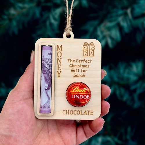 Money Holder Personalized Ornament Christmas Tree Cash - Etsy