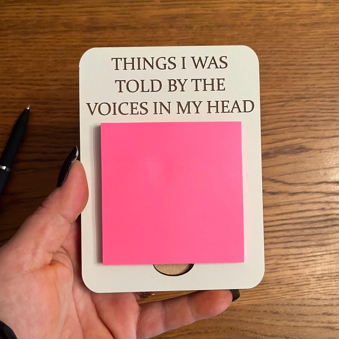 Funny Post It Note, Sticky Note Holder, Joke Gift, Funny Work Pad, Work ...