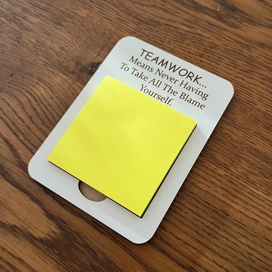 Note Book, Post It Note Holder, Funny Joke Gift, Sticky Note, Desk ...