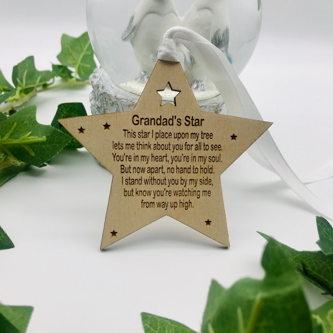 Personalised Remembrance Memorial Star Remembrance Keepsake - Etsy UK
