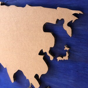 Cardboard World Map on Wooden Frame, Travel, Road Trip, Adventure ...
