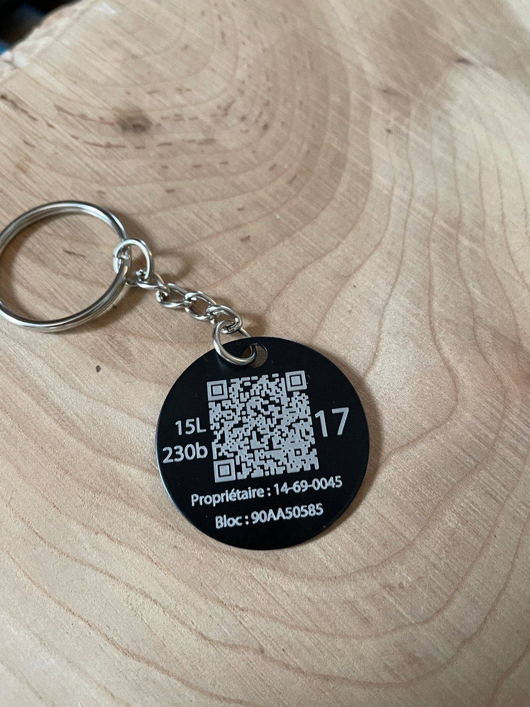 Customizable Laser-cut Metal Key Ring, Anidized Aluminum, Two-tone ...