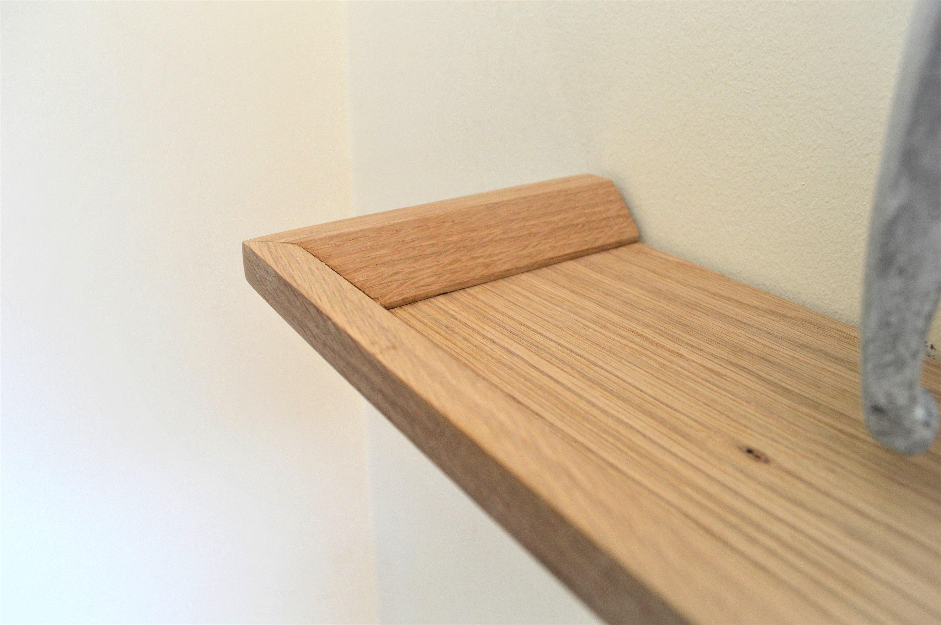 Solid Oak Floating Console Shelf - Etsy Australia