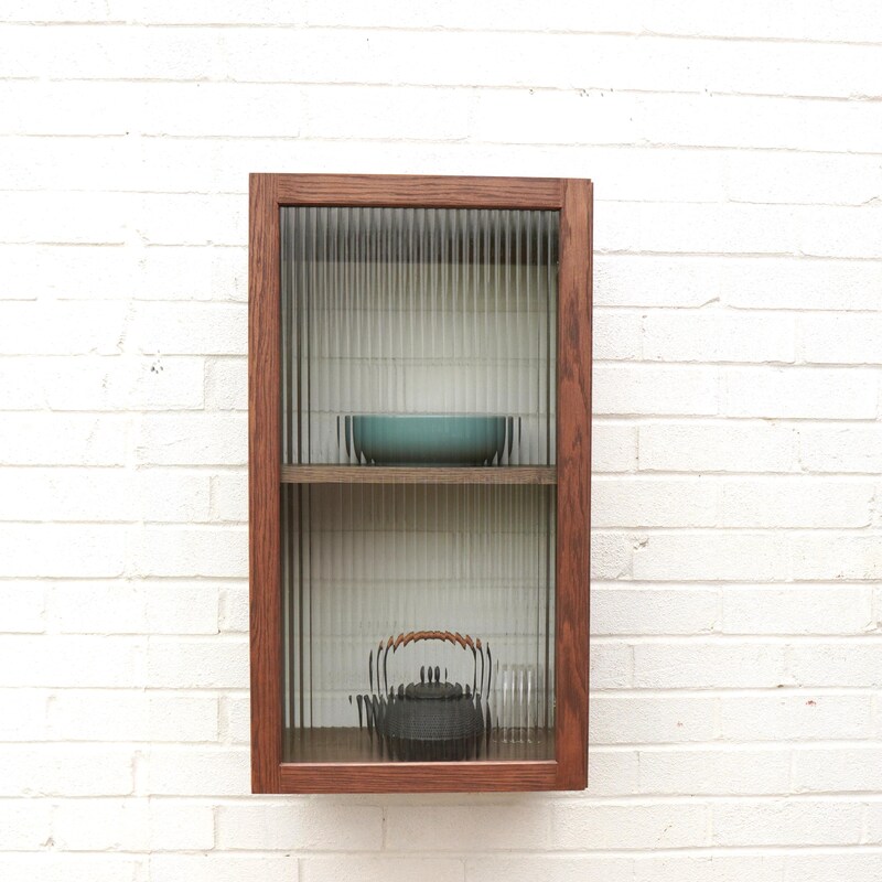 Vintage Wall Cabinet Oak - Etsy UK