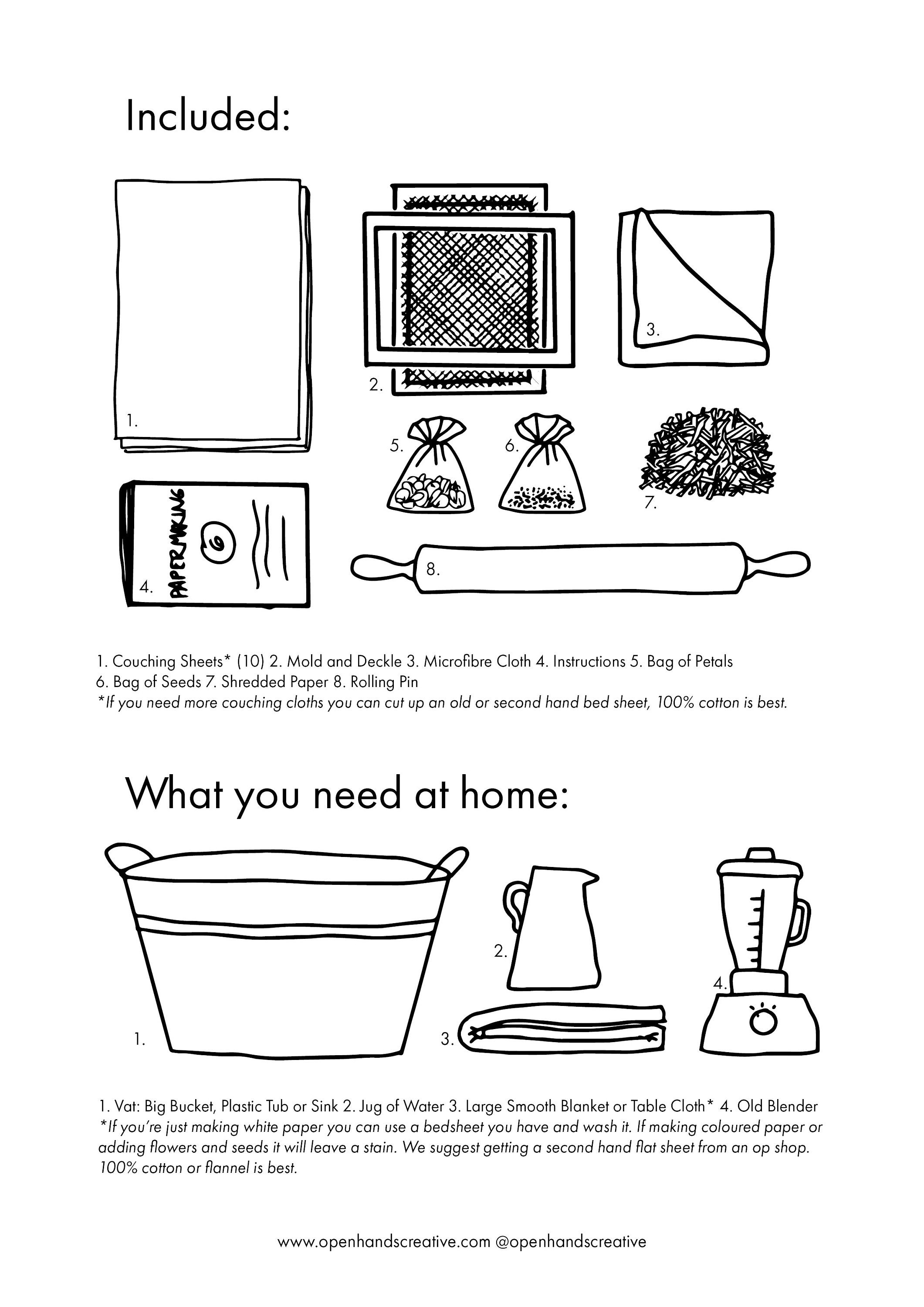 DIY Papermaking KIT A5 or A4 - Etsy Australia