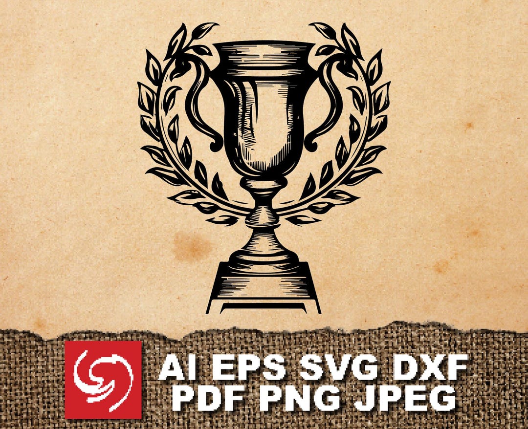 SVG Trophy Cup Prize Win Vector Graphic Silhouette Shape Clipart ...
