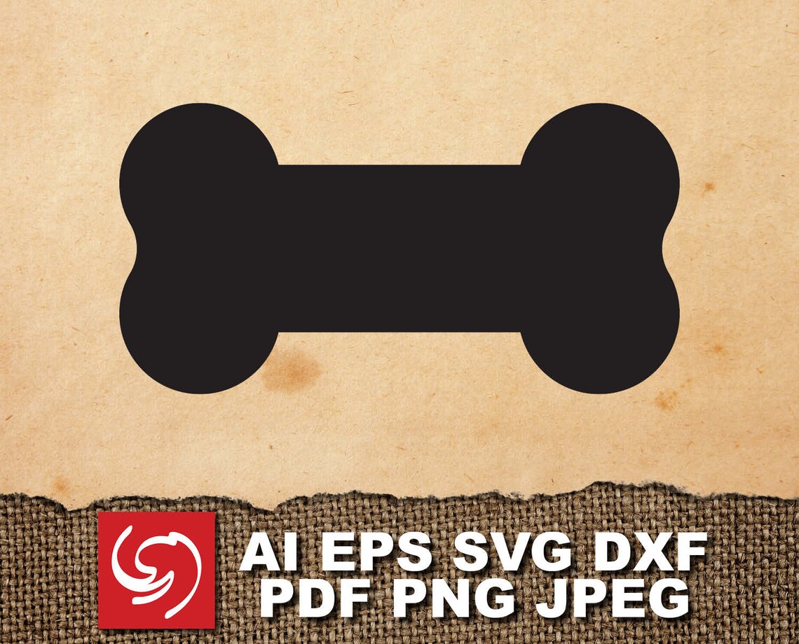 DOWNLOAD Bone Dog Pet Print Silhouette Shape Ai, Eps, Dxf, Svg, Pdf ...