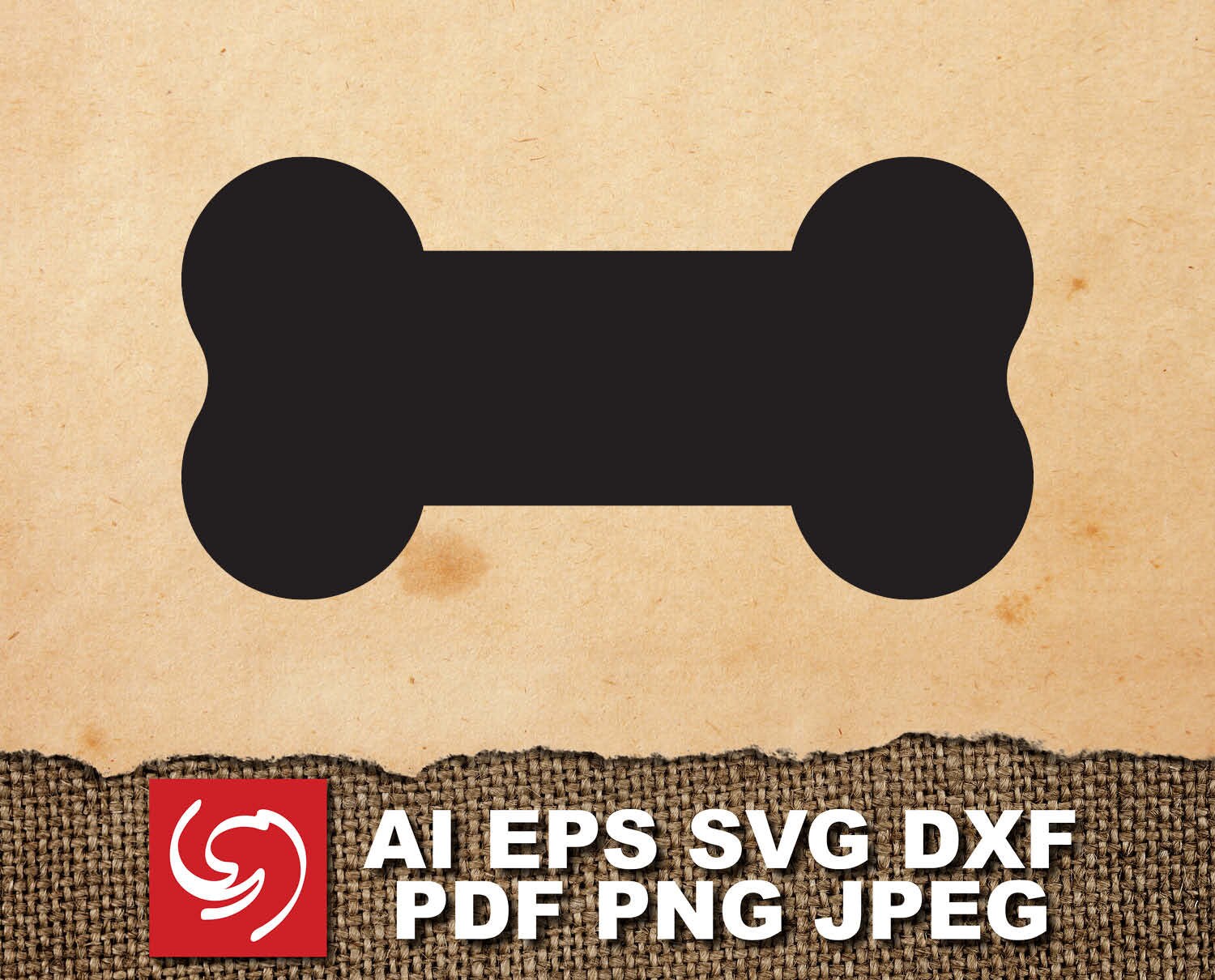 DOWNLOAD Bone Dog Pet Print Silhouette Shape Ai, Eps, Dxf, Svg, Pdf ...