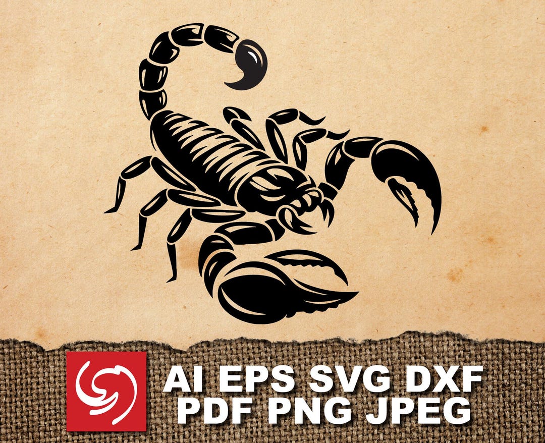 SVG Scorpion Insect Bug Venom Logo Graphic Silhouette Shape Clipart ...