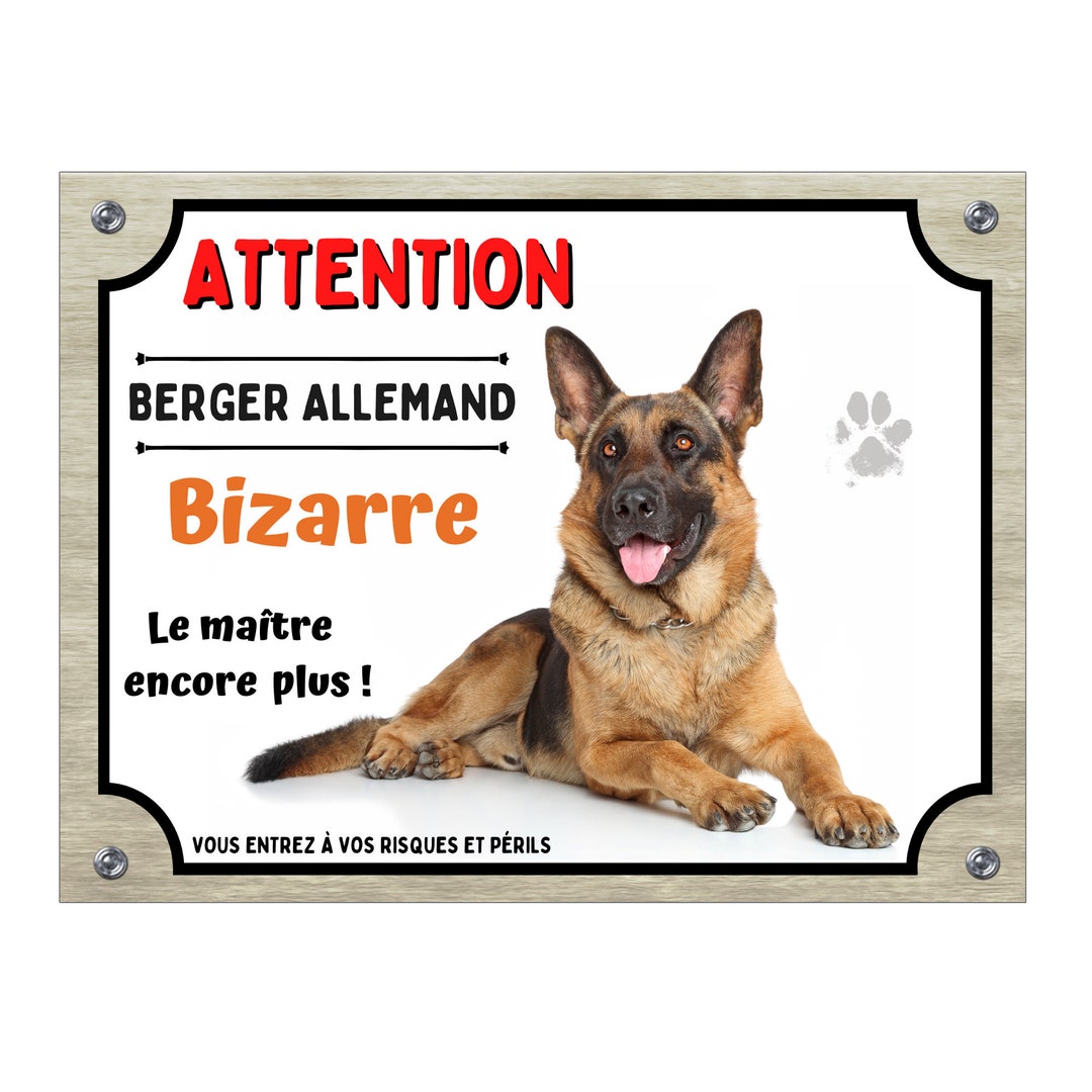 Weird German Shepherd Dog Plaque Beware of the Dog Sign Humor Keeps ...