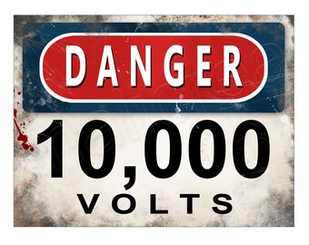 Jurassic Park Volts Sign - Etsy