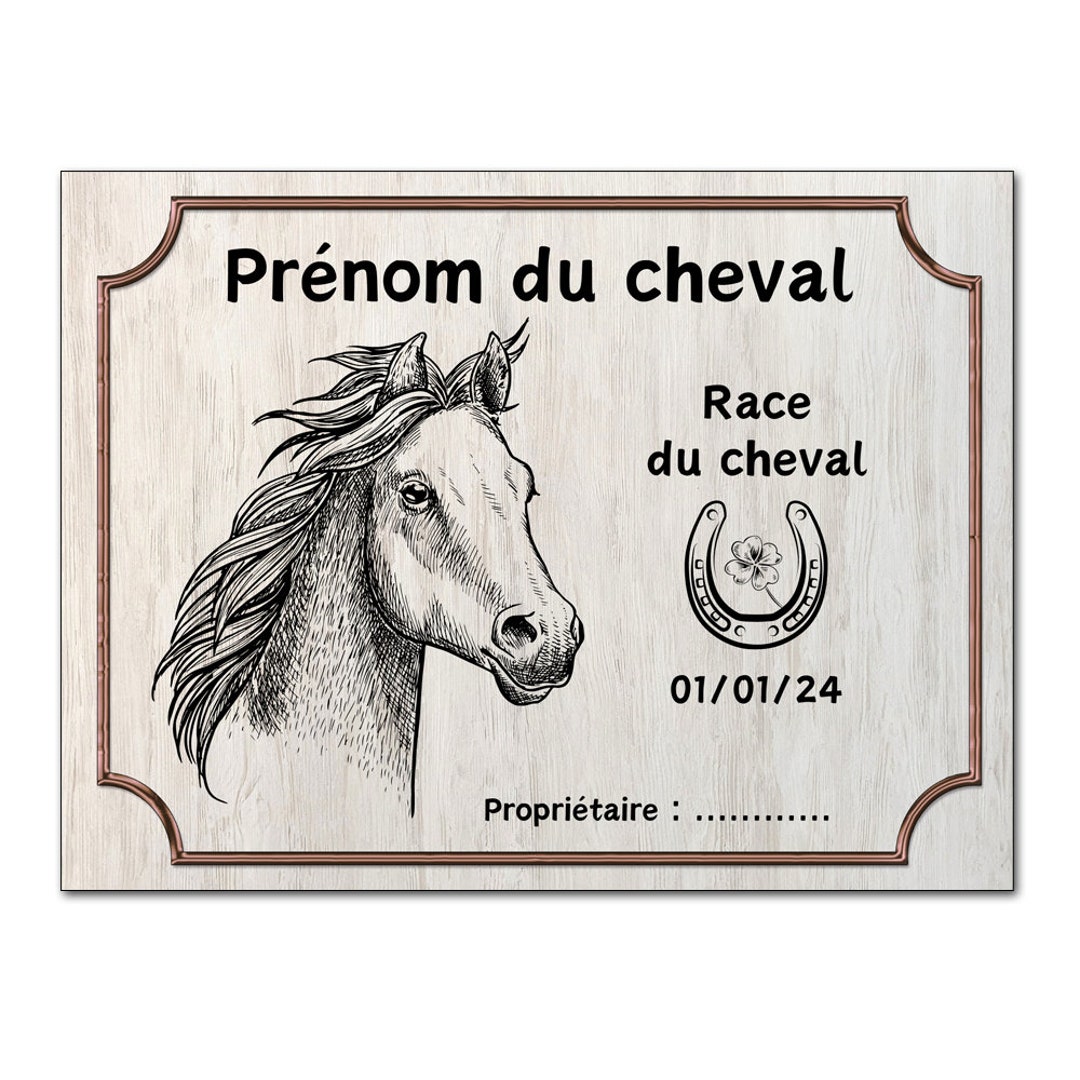 Horse Stall Plaque Personalized Name Panel Horses Ponies for Saddlery ...