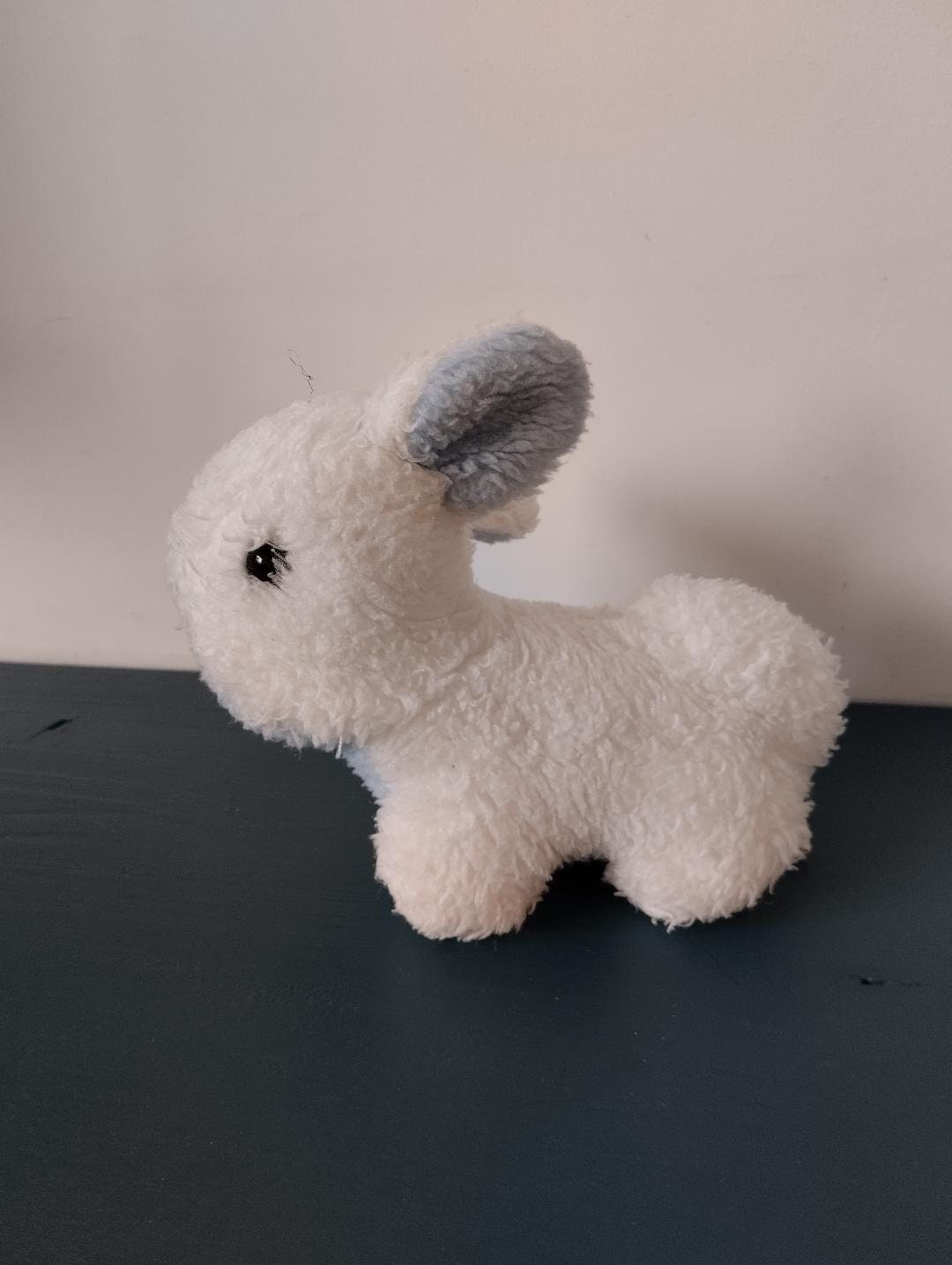 Vintage Cuddly Toy Rabbit White and Blue Teddy Bear - Etsy