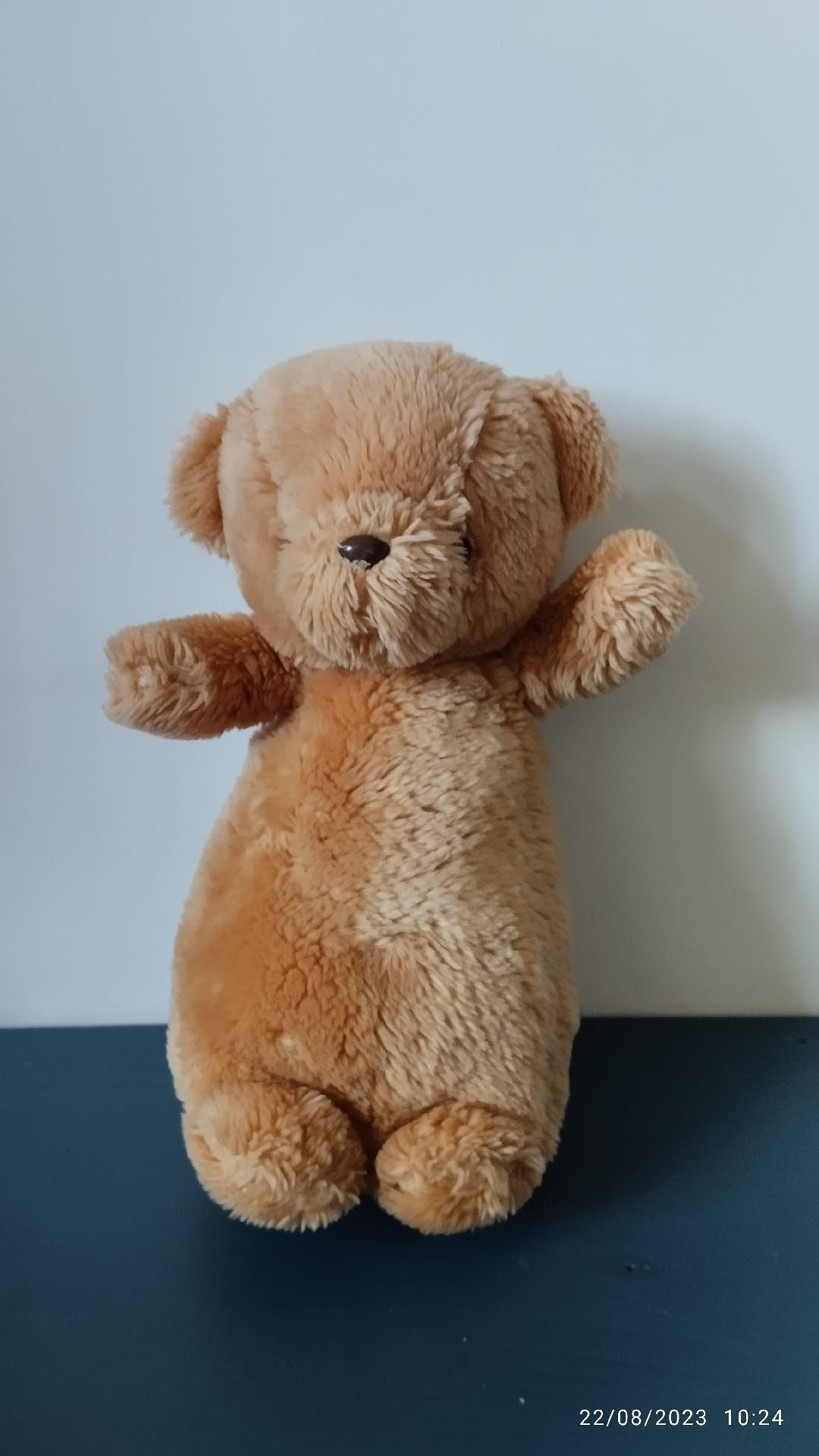 Vintage Soft Toy Light Brown Bear Standing Ajéna - Etsy