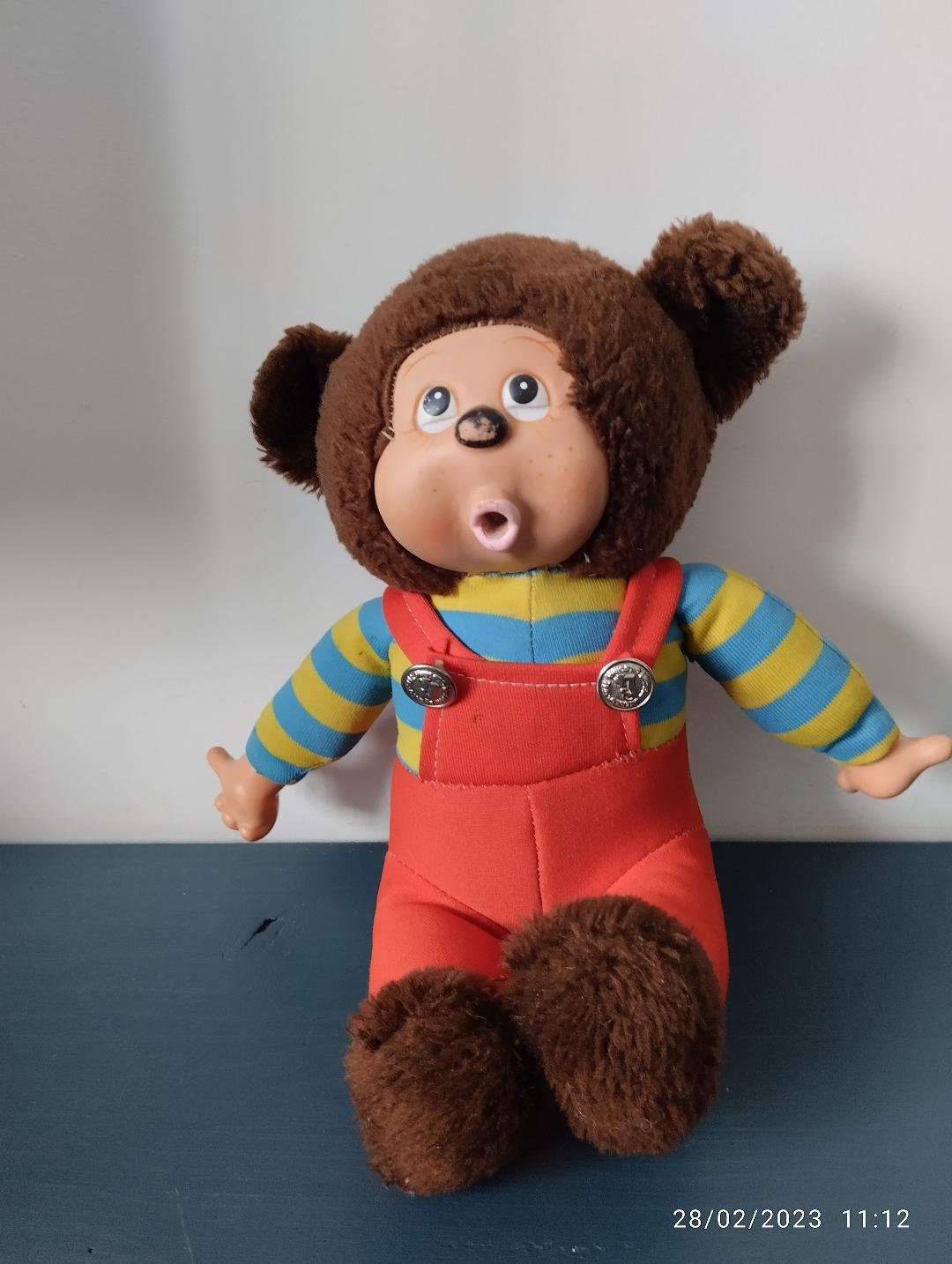Vintage Kiki Style Teddy Bear in Overalls - Etsy