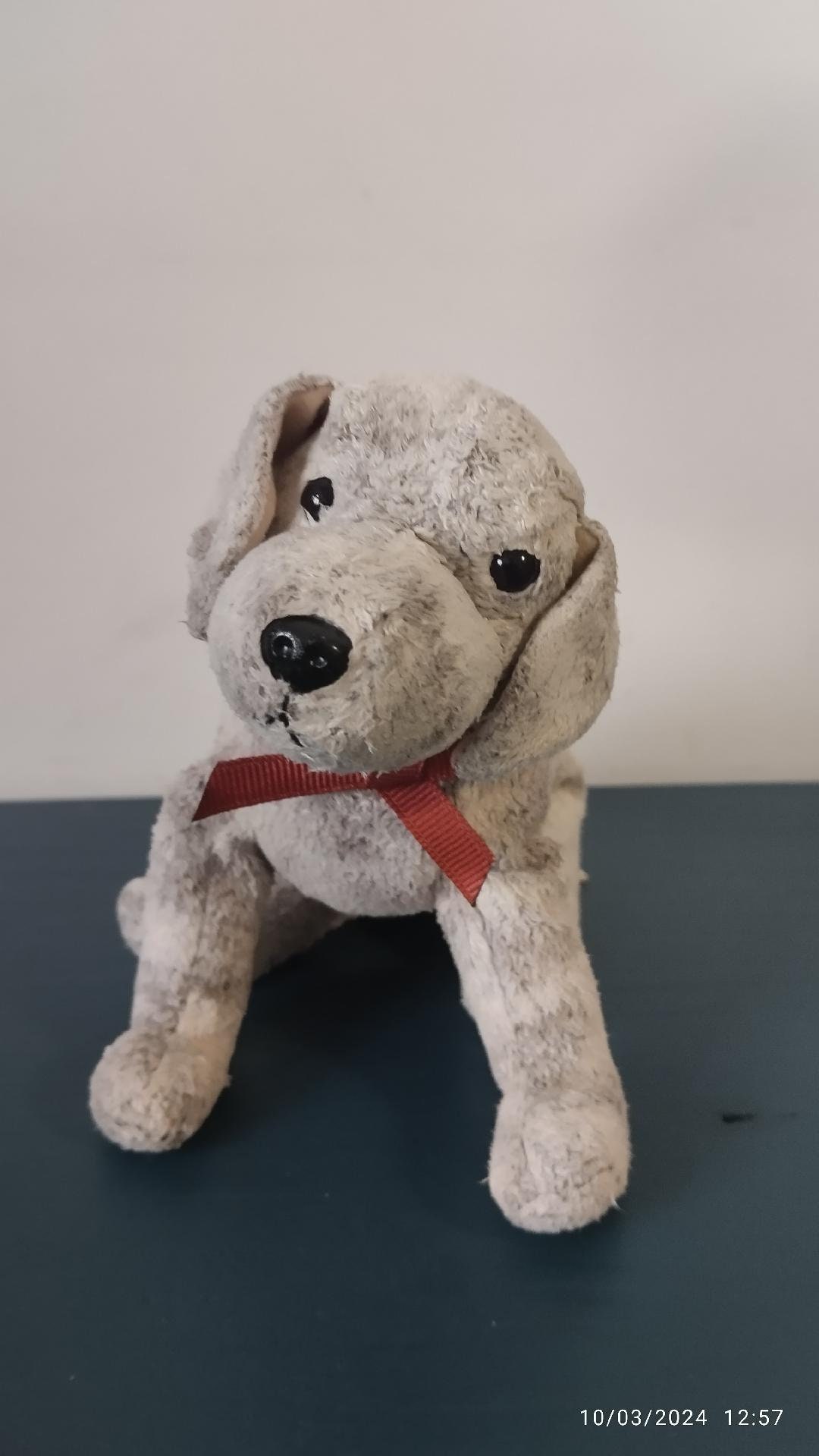 Vintage Soft Toy Gray Dog Tricks Ty 2000 - Etsy