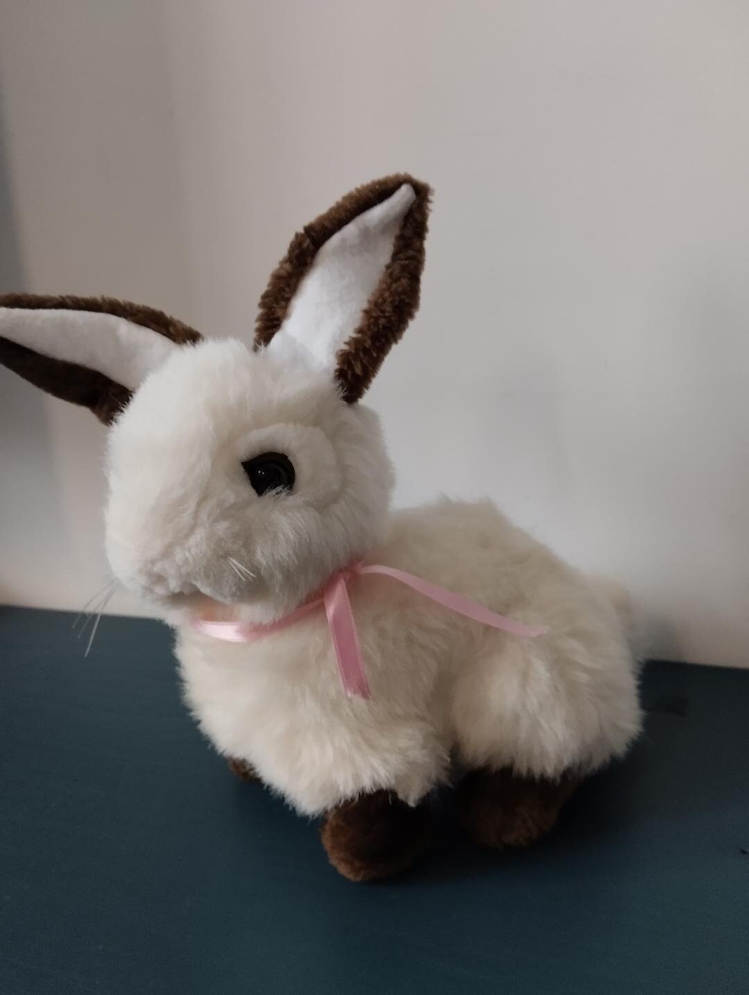 Plush Rabbit Cream and Dark Brown - Etsy