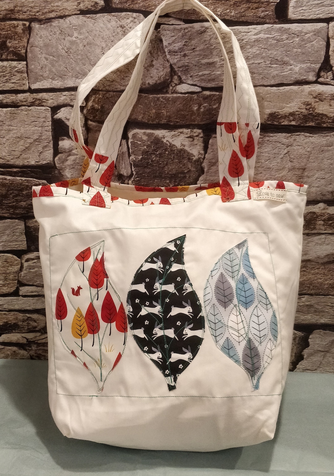 Tote Bags. Fully Lined Hand-sewn Tote Bags. Unique Leaves - Etsy