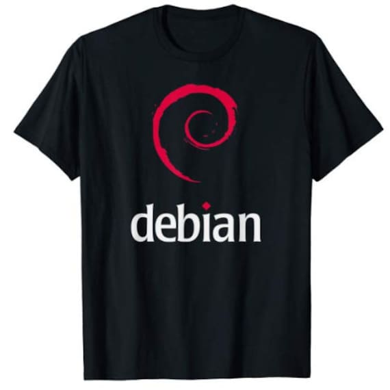 Linux lover T-Shirt Debian tagline Spiral Logo Open Source Os. | Etsy