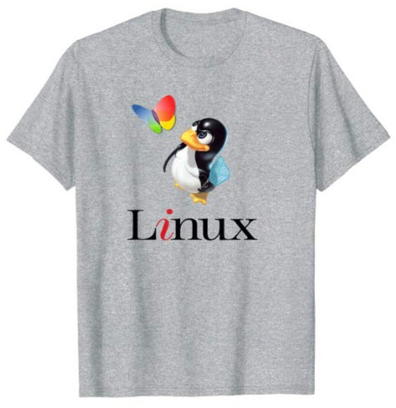 Linux Lover T-shirt Funny Tux Penguin Tagline and Logo Open Source Os ...