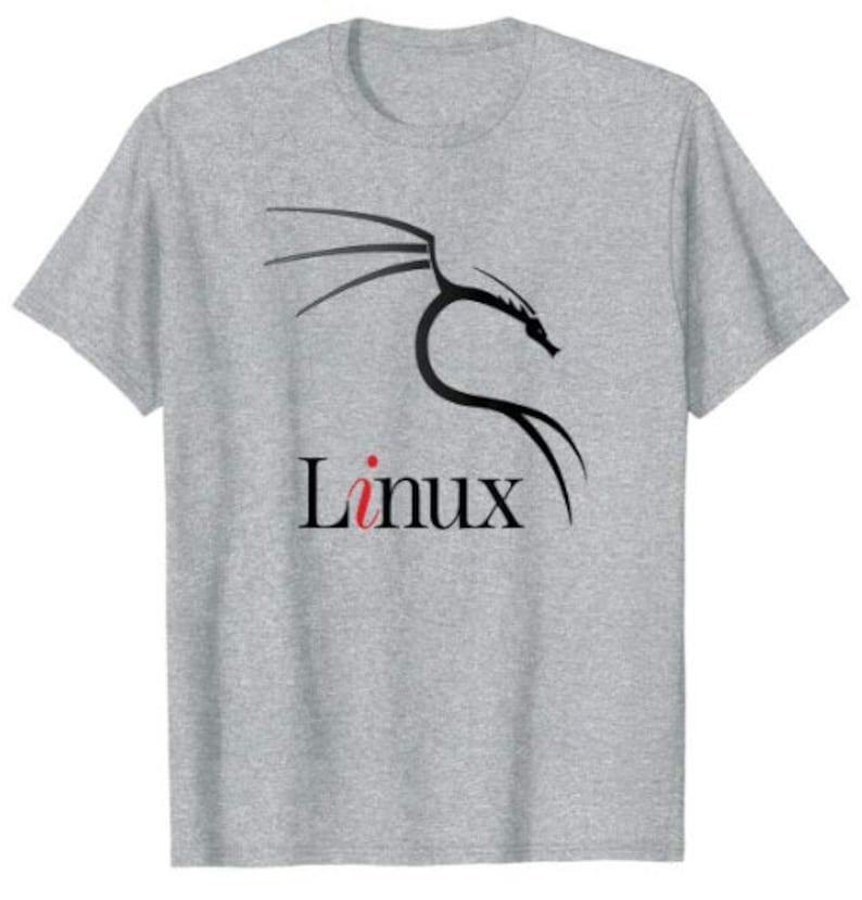 Kali Linux Lover T-shirt Tagline and Logo Open Source Os. Men Youth ...