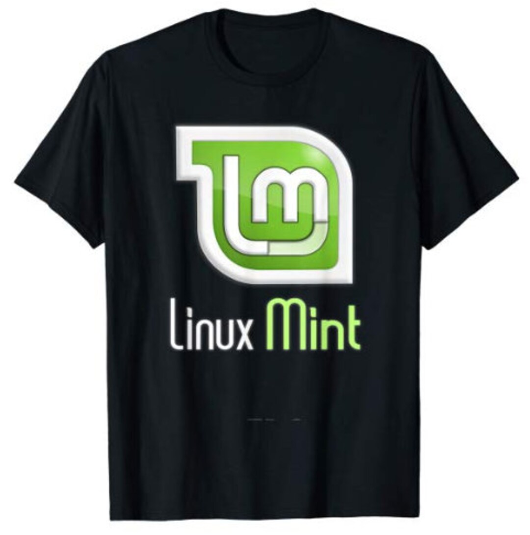 Linux Mint Lover T-shirt Tagline and Logo Open Source Os. Men Youth ...