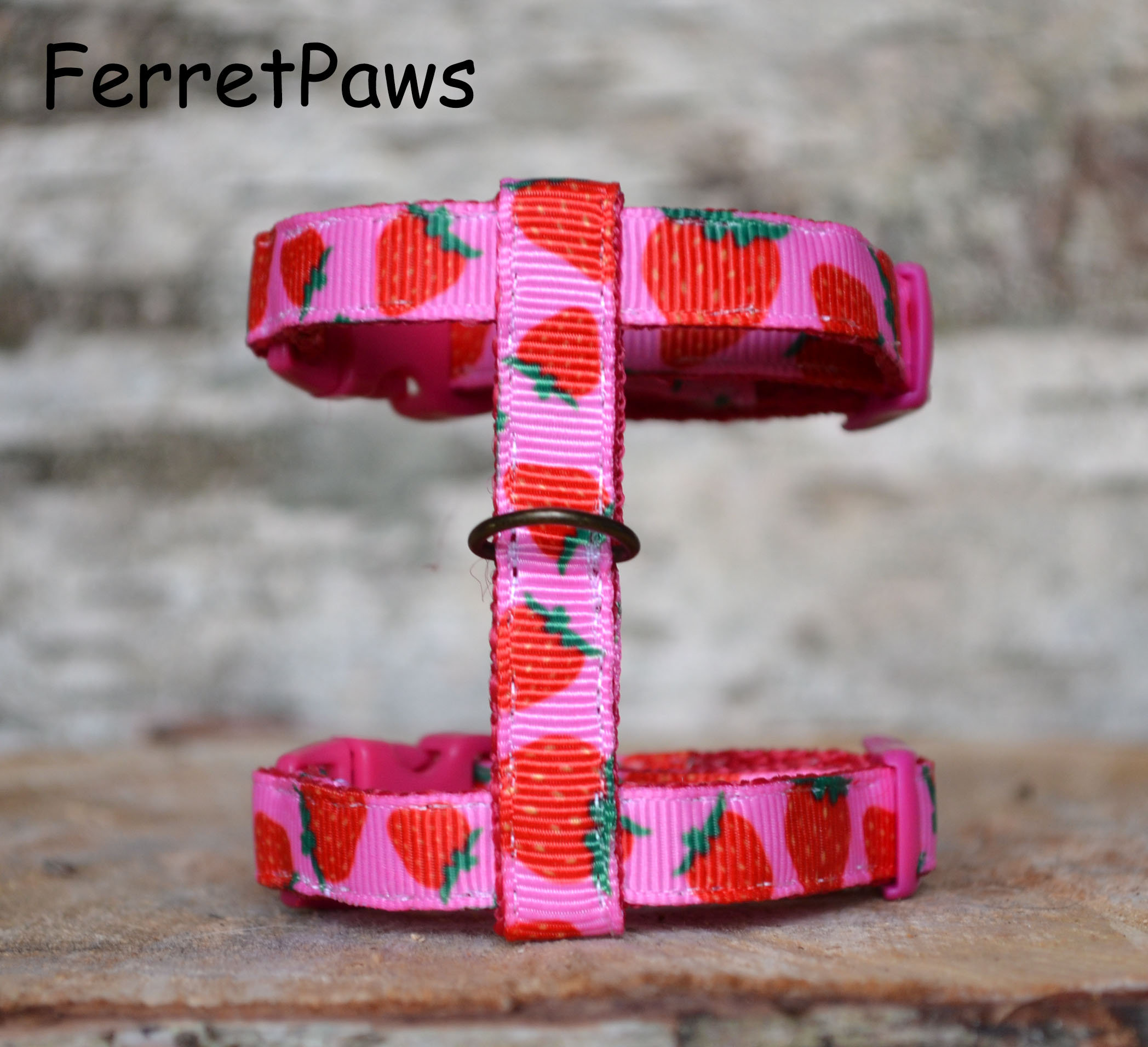 Ferret Adjustable Harness Strawberry - Etsy