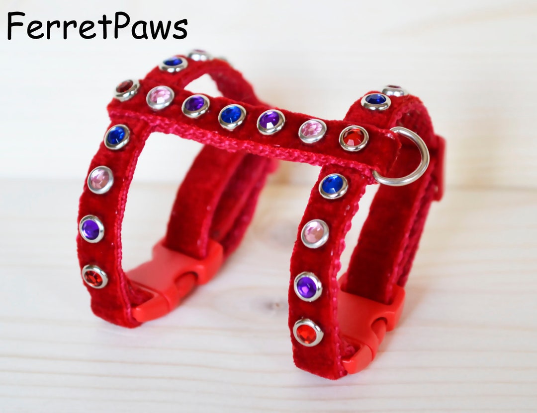 Adjustable Ferret Harness With Rhinestones - Etsy