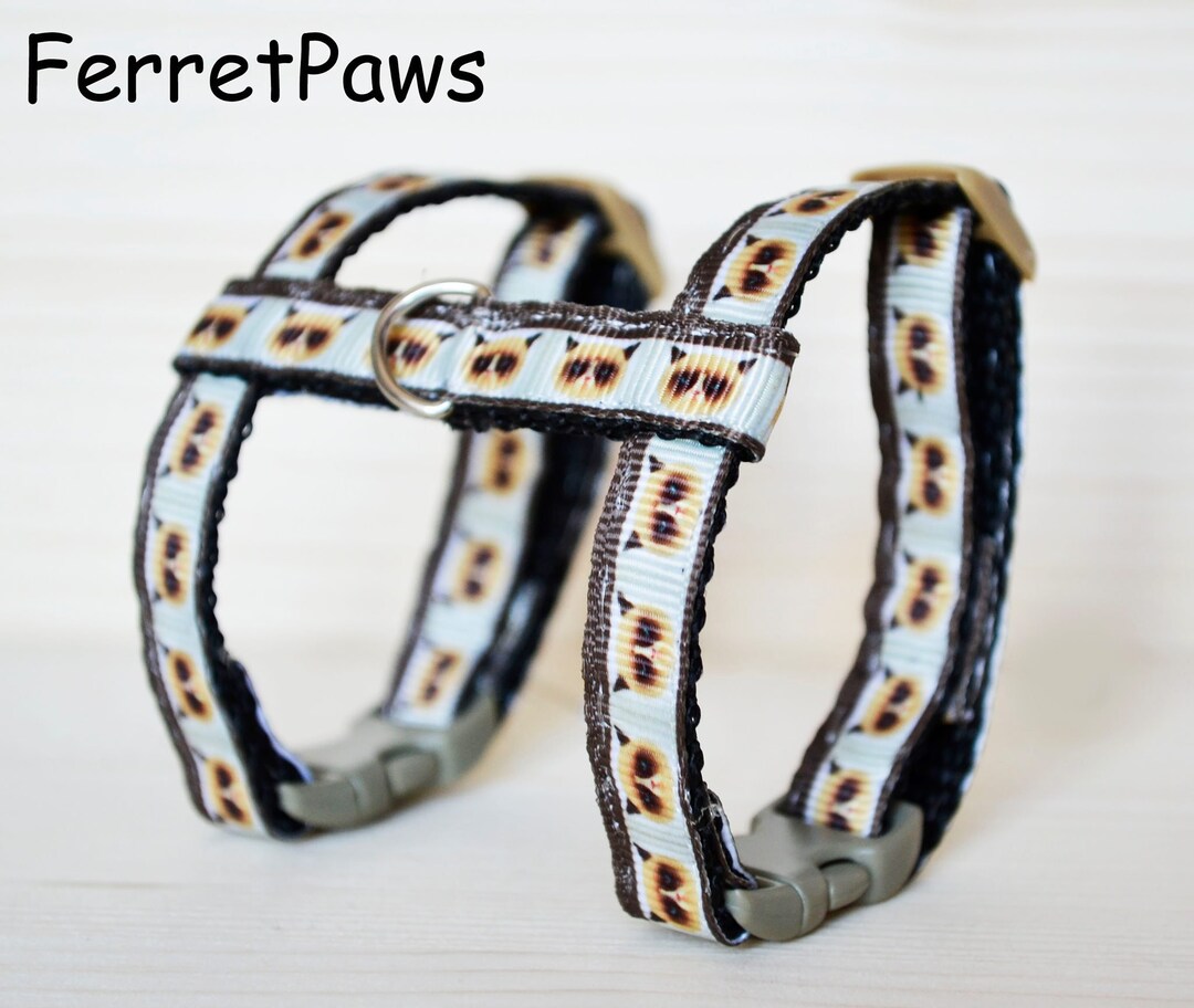 Ferret Adjustable Harness Grumpy Cat Funny - Etsy