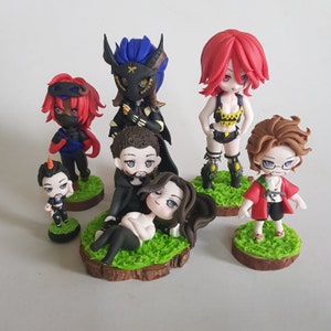 Custom Anime Chibi Figurines, Unique Handmade Clay Figure, Custom Chibi ...