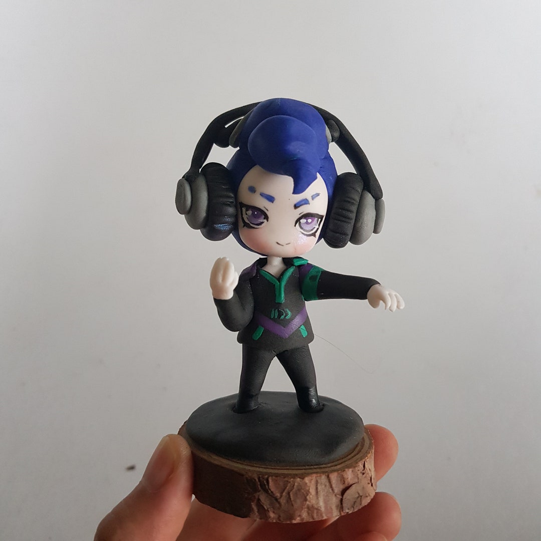 Custom Gift, Chibi Figurines From Game Character, Handmade Clay Figure ...
