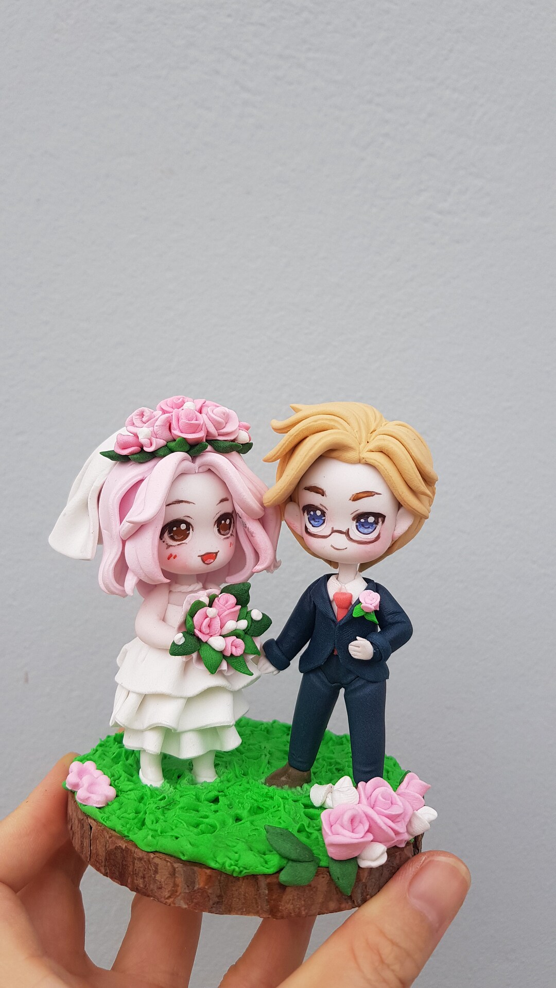 Custom Chibi Figure, Custom Anime Couple Figurine, Unique Gift for ...