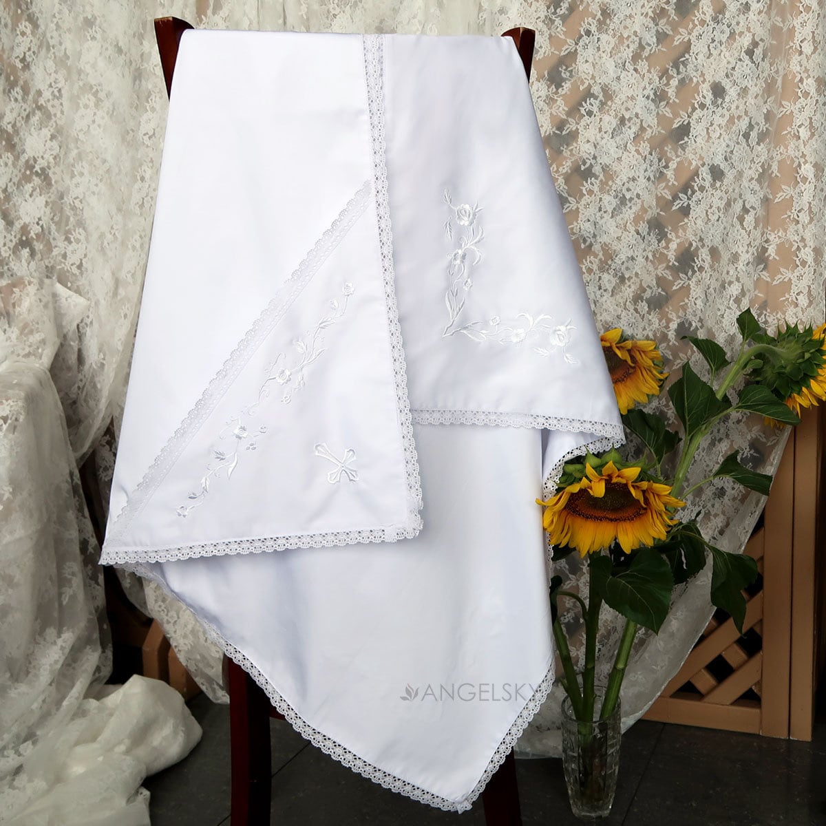 Baptismal Blanket Christening Personalized Blanket Baptism | Etsy