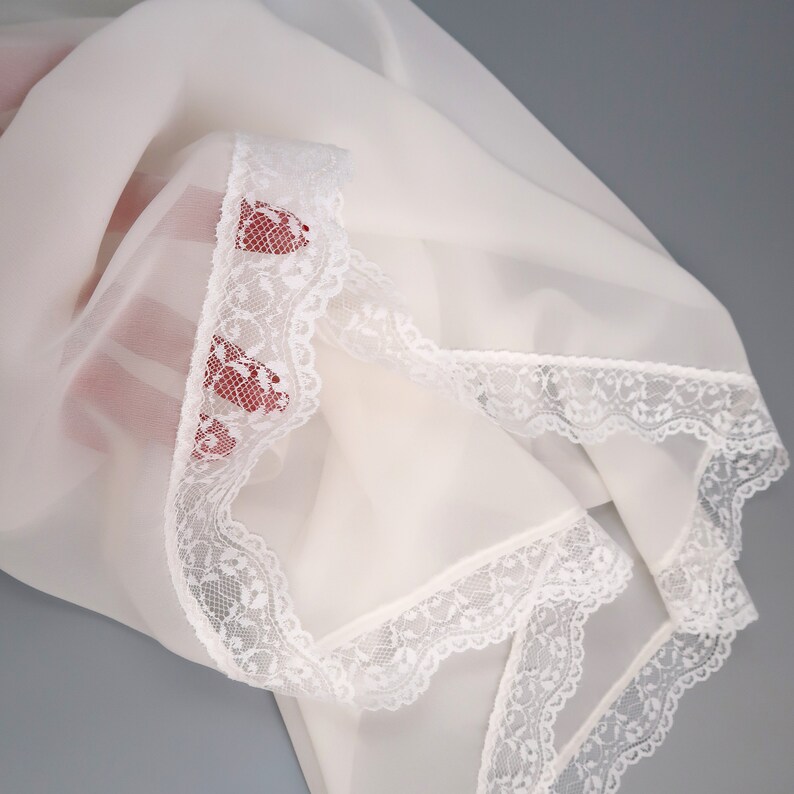 Ivory Silk Chapel Veil Mantilla: Lace Catholic Church Veil - Etsy