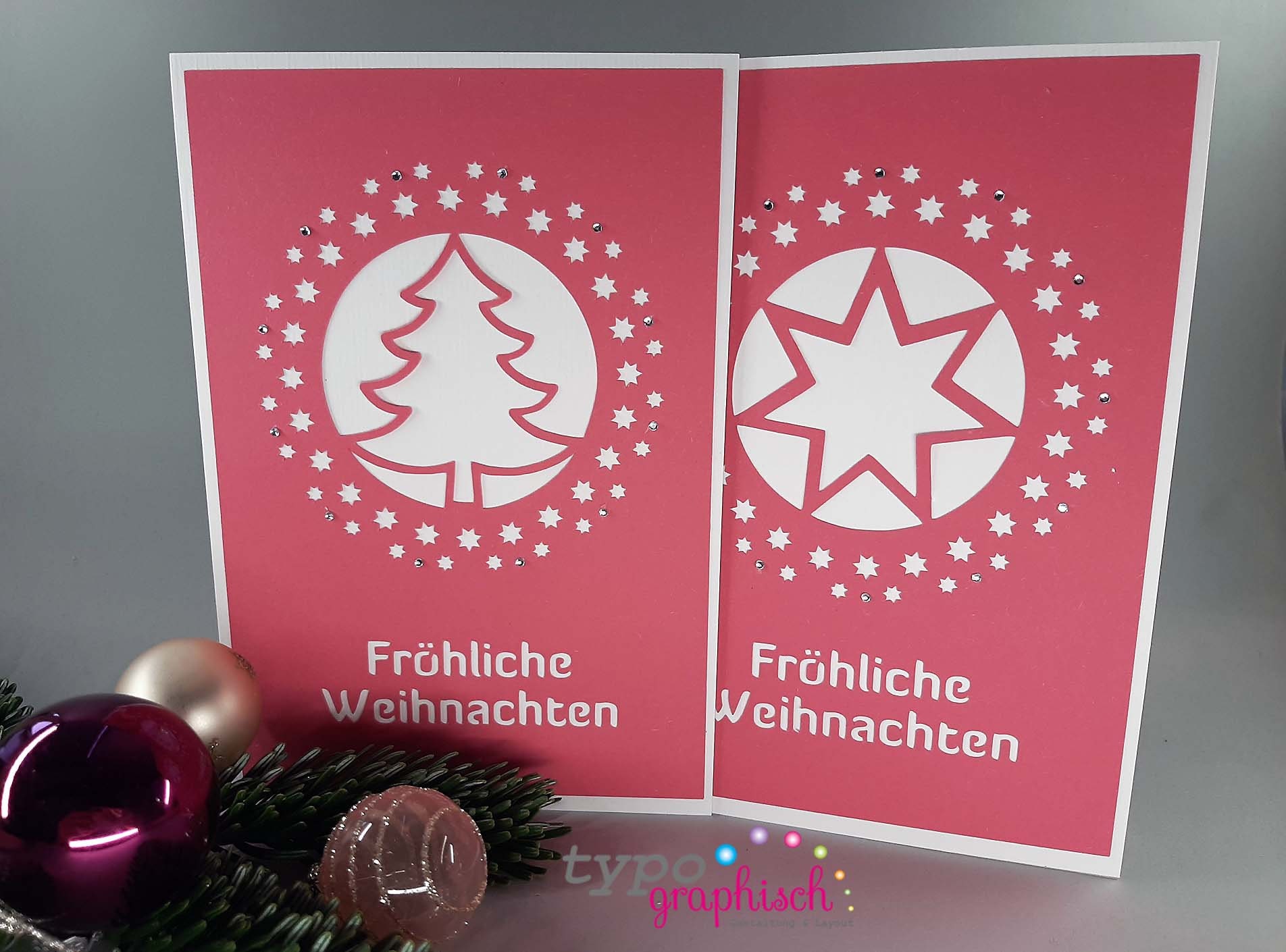 Plotterdatei Weihnachtskarte Tannenbaum - Etsy.de