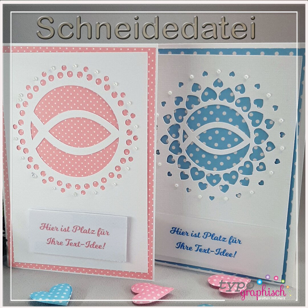 Plotter File: Neutral Cards FISH and FISH & POINT for Baptism ...