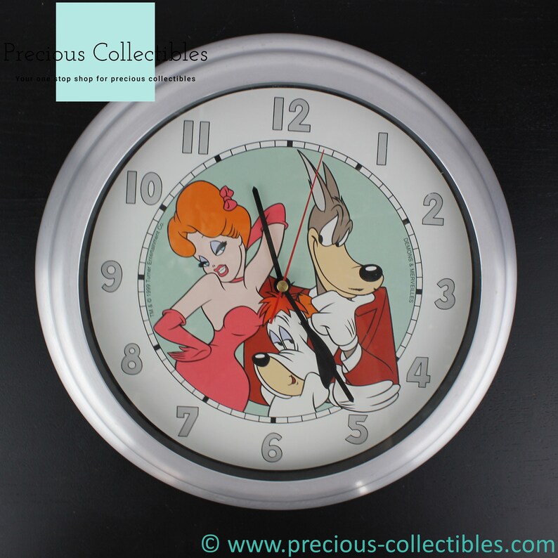 Extremely Rare! Vintage Wolf, Droopy and Red Clock. Collectible. Turner ...