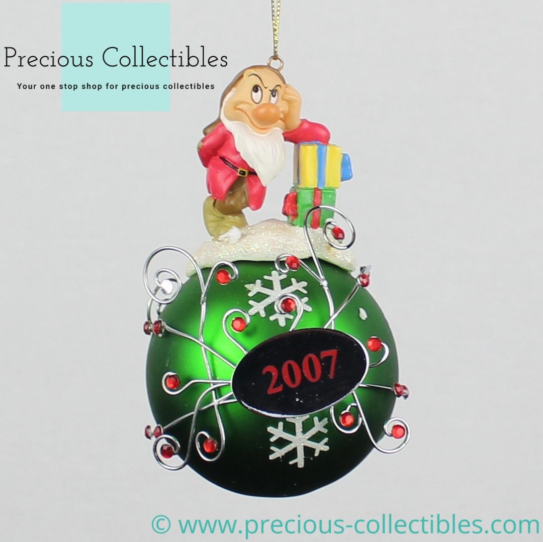 Extremely Rare Grumpy Christmas Ornament by Walt Disney. Snow White and ...