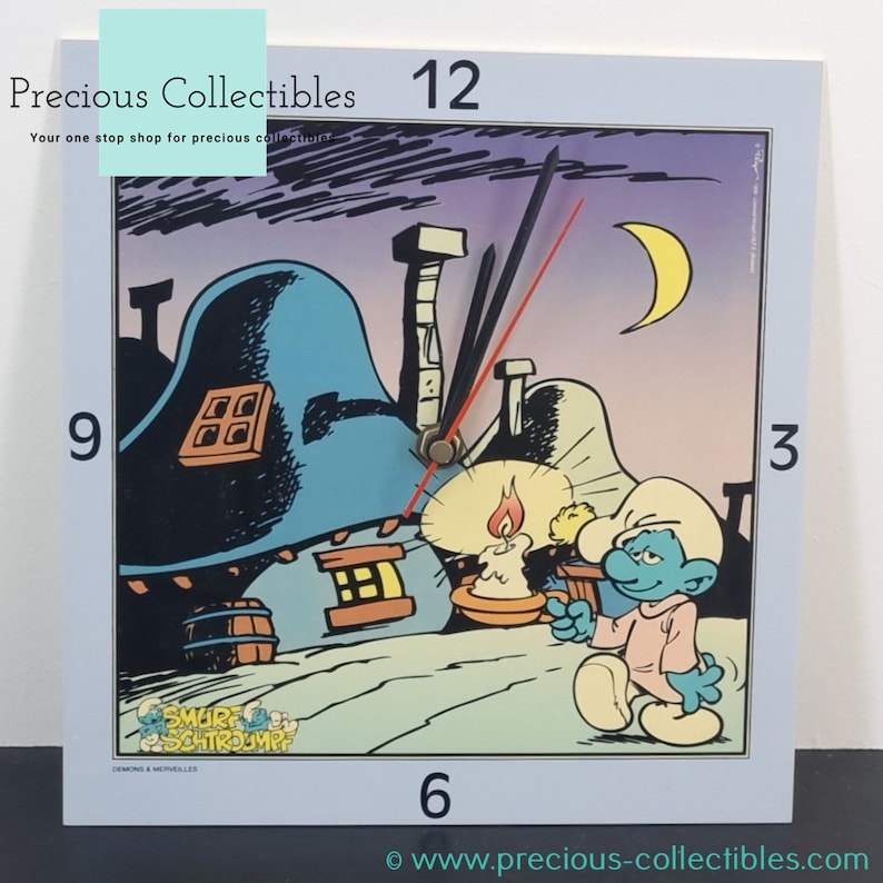 Extremely Rare! Vintage Smurfs Wall Clock. Amazing Collectible and a ...