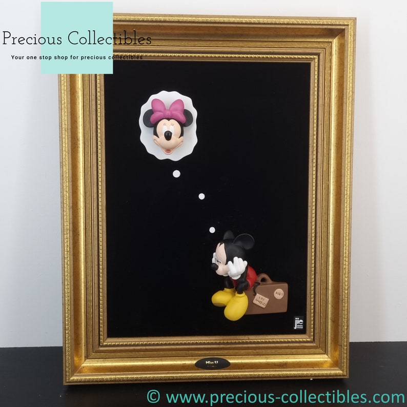 Extremely Rare Vintage 3D Painting of Mickey Mouse Missing Minnie Mouse ...
