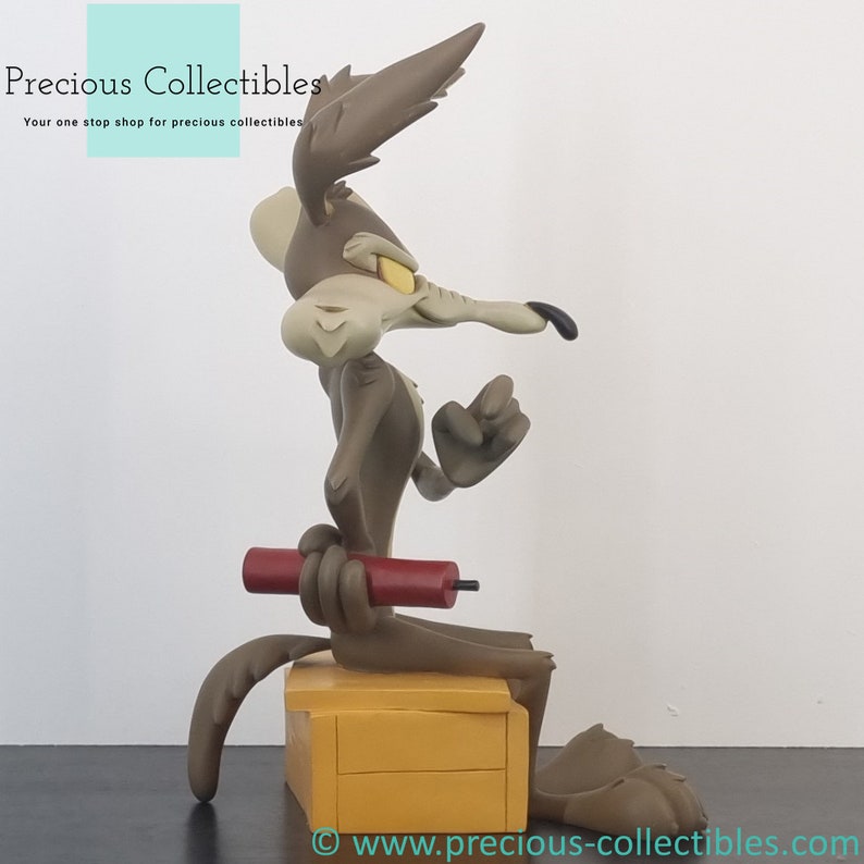 Extremely Rare Vintage Wile E. Coyote Sitting on Dynamite Statue. Only ...