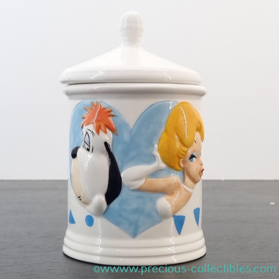 Extremely Rare! Vintage Droopy and the Girl Storage Jar. Tex Avery ...